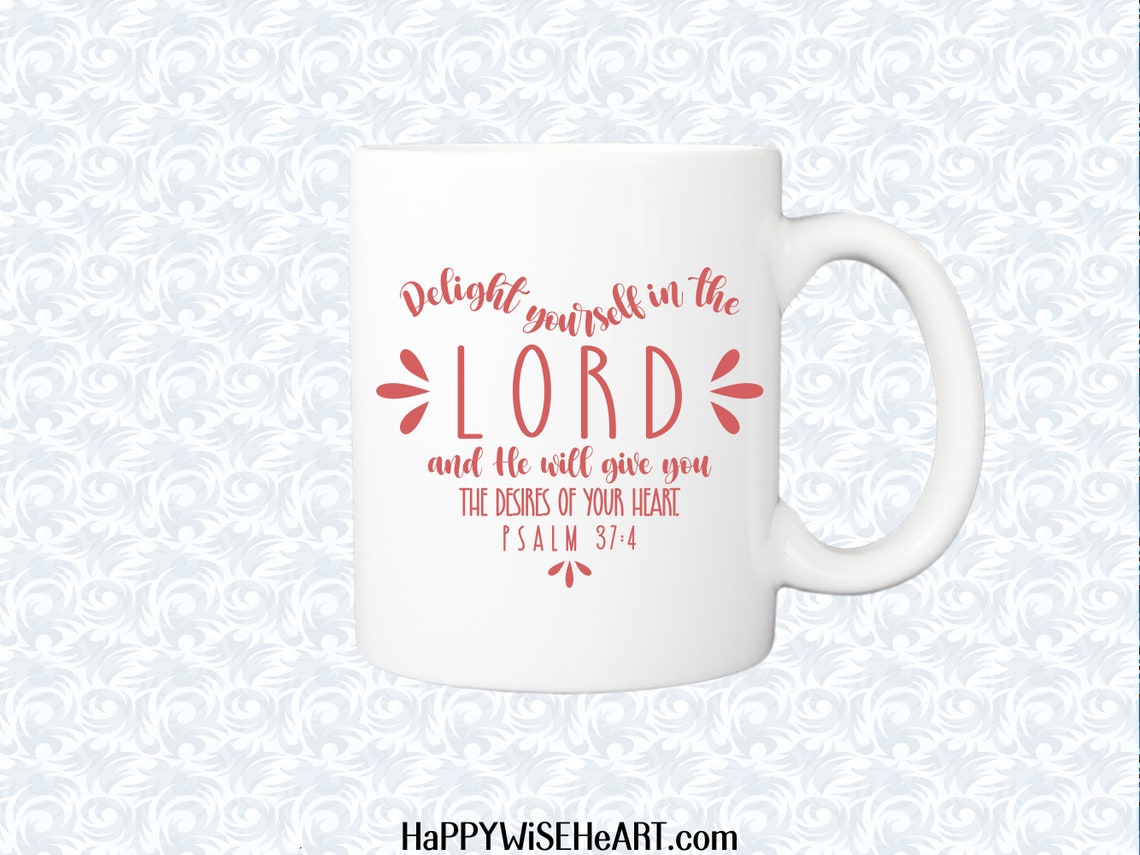 Psalm 37:4 Delight Yourself in the Lord Heart Shaped Bible - Etsy