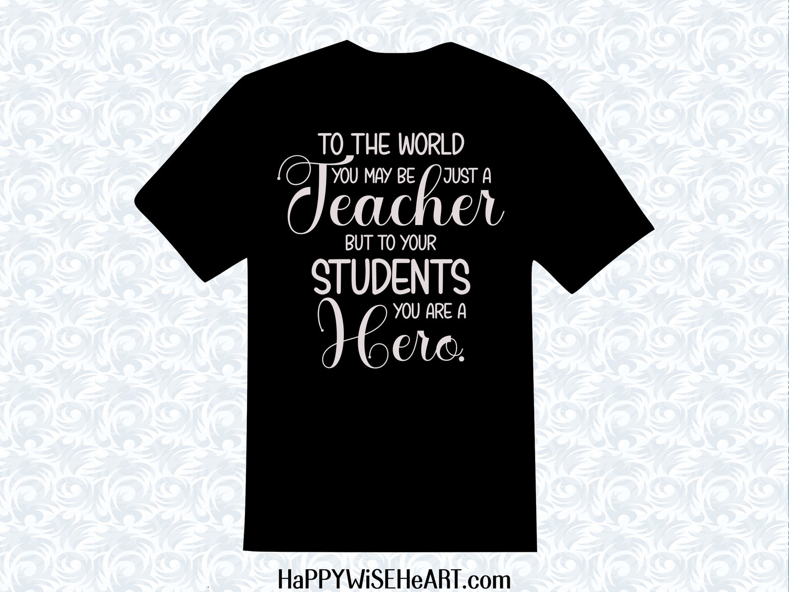 To the World You May Be Just A Teacher Quotes SVG With - Etsy
