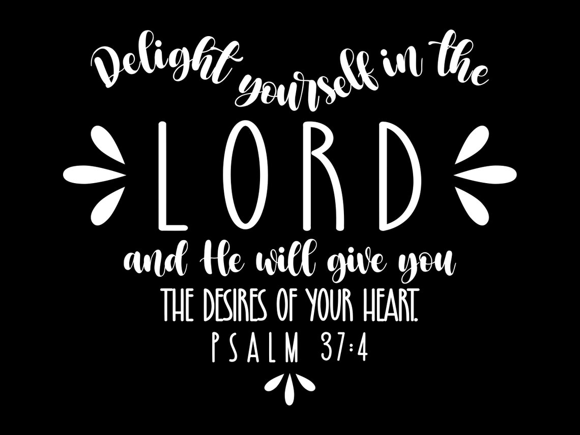 Psalm 37:4 Delight Yourself in the Lord Heart Shaped Bible - Etsy