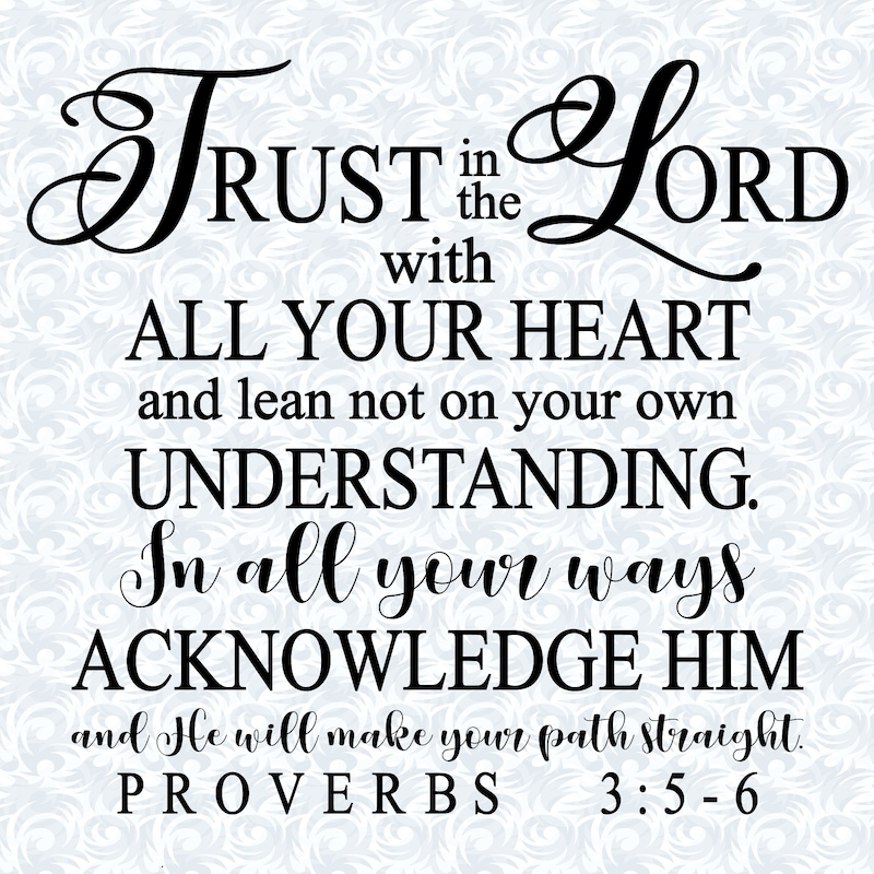Proverbs 3:5 6 Clip Art - Etsy Canada