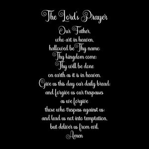 The Lord's Prayer Our Father Prayer SVG With Commercial License ...