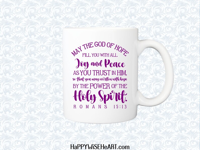 Romans 15:13 May the God of Hope Fill You With All Joy Bible Verse SVG ...