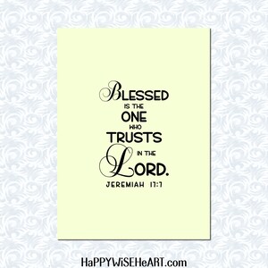 Jeremiah 17:7 Blessed is the One Who Trusts in the Lord Bible Verse SVG ...