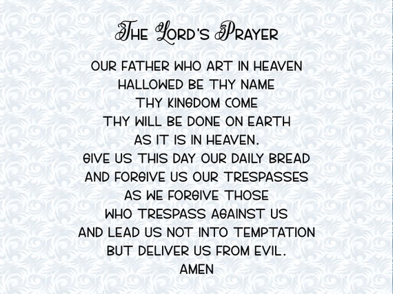 The Lords Prayer Our Father The Lord's Prayer – Living Words