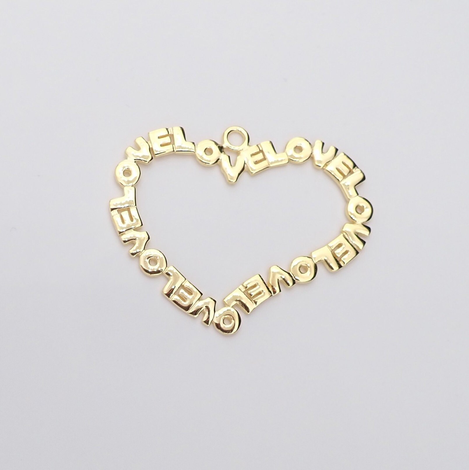 Dije de Corazón y Amor Dije de Corazón Abierto Dije Amor - Etsy España