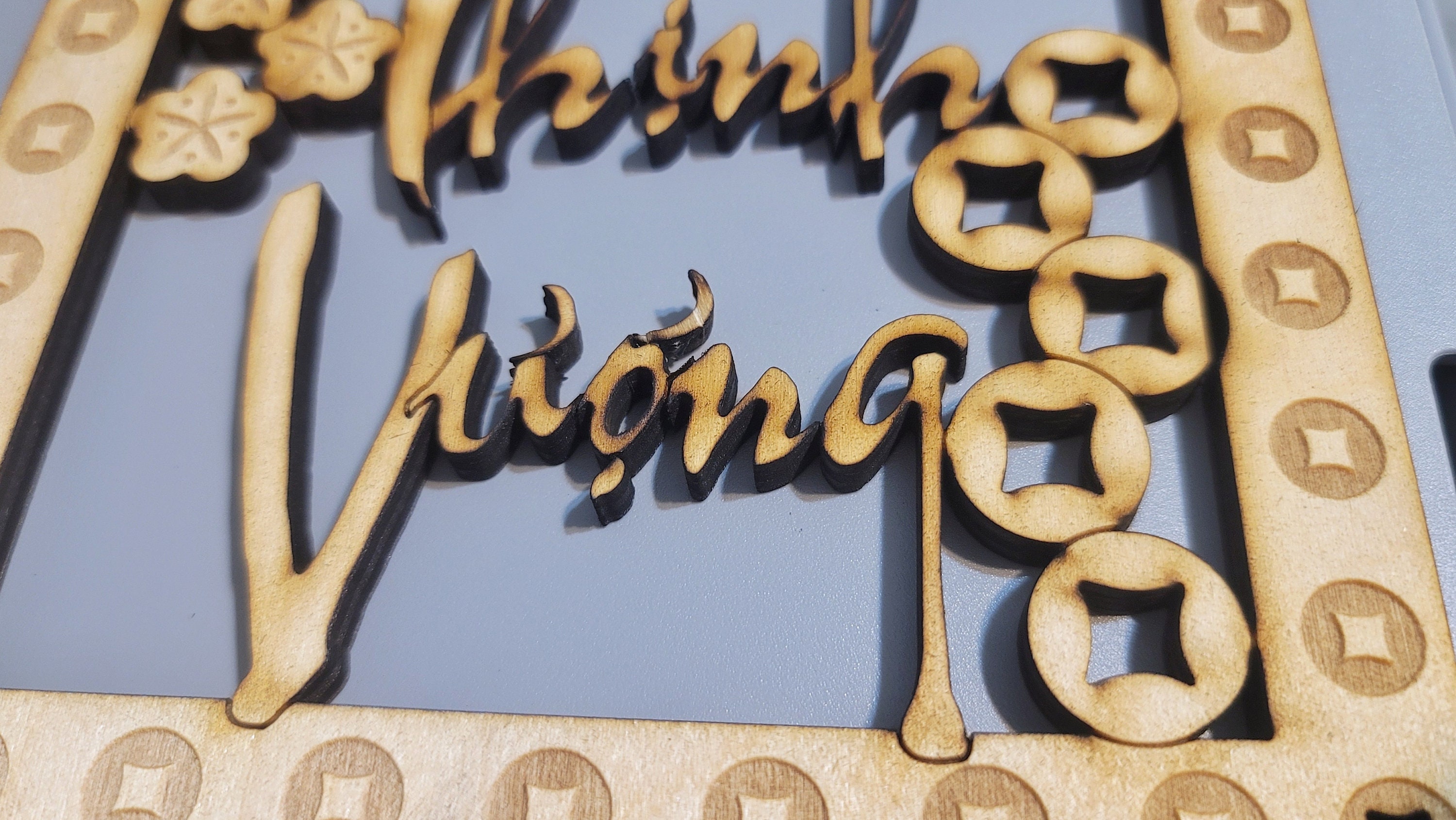 1 Frame Dragon Tet Xuan an Khang Viet Nam Decoration 2024 Happy Lunar ...