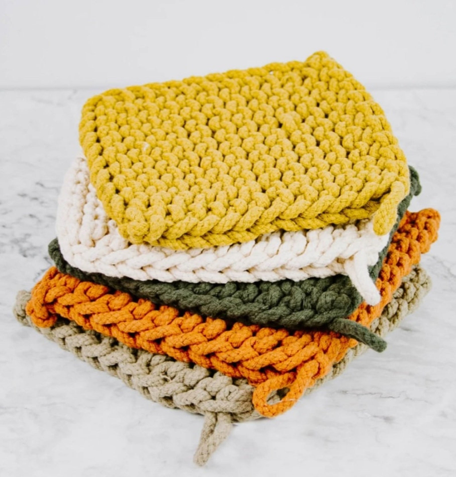 01 Hand Made Trivet Only / Hand Made Cotton Potholder / USA / - Etsy