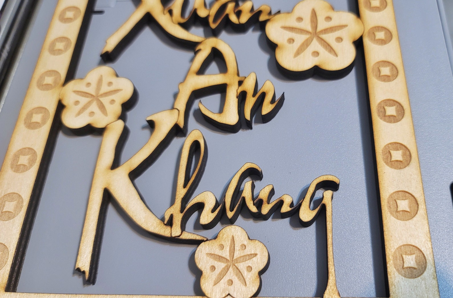 1 Frame Dragon Tet Xuan an Khang Viet Nam Decoration 2024 Happy Lunar ...