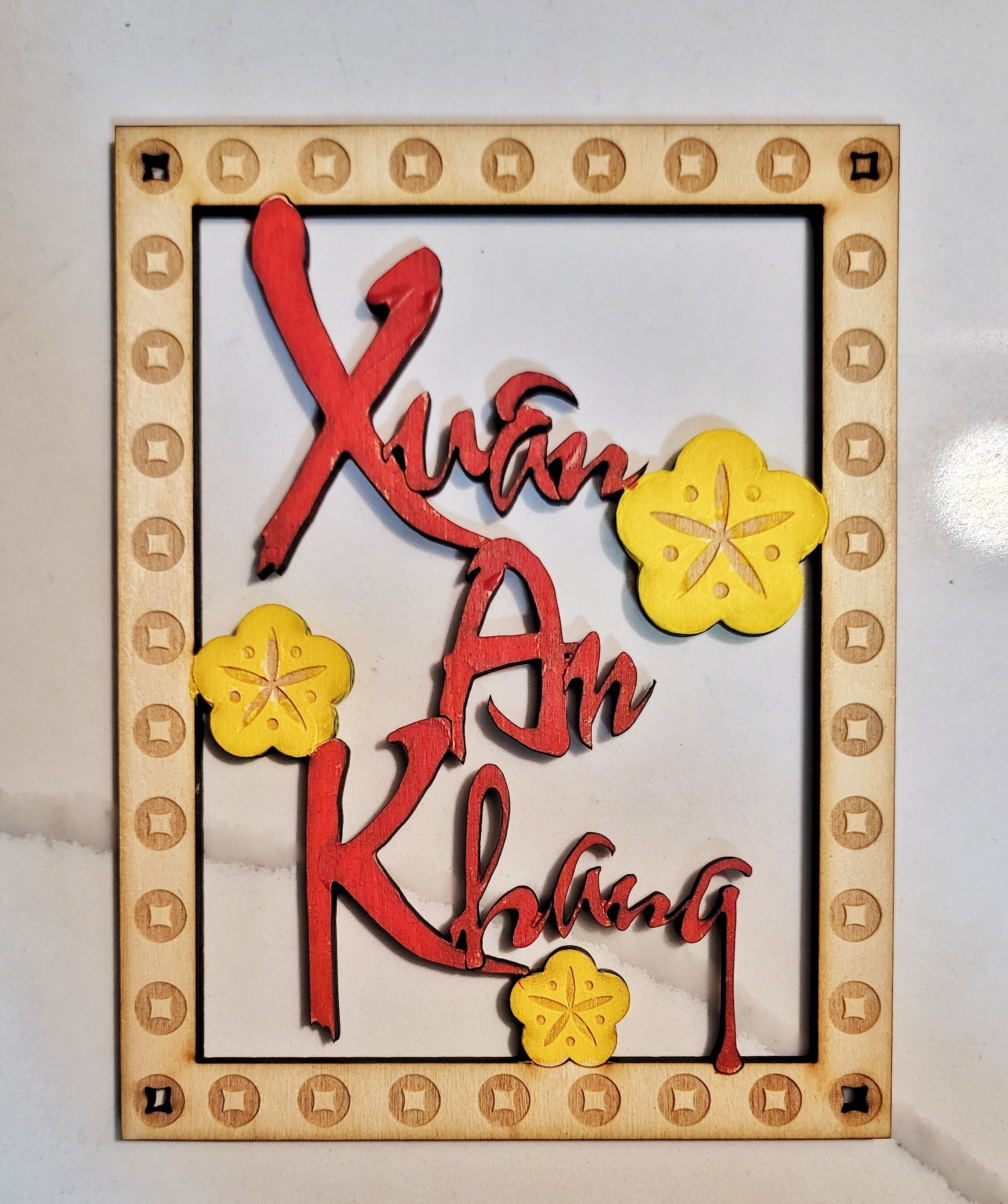 1 Frame Dragon Tet Xuan an Khang Viet Nam Decoration 2024 Happy Lunar ...