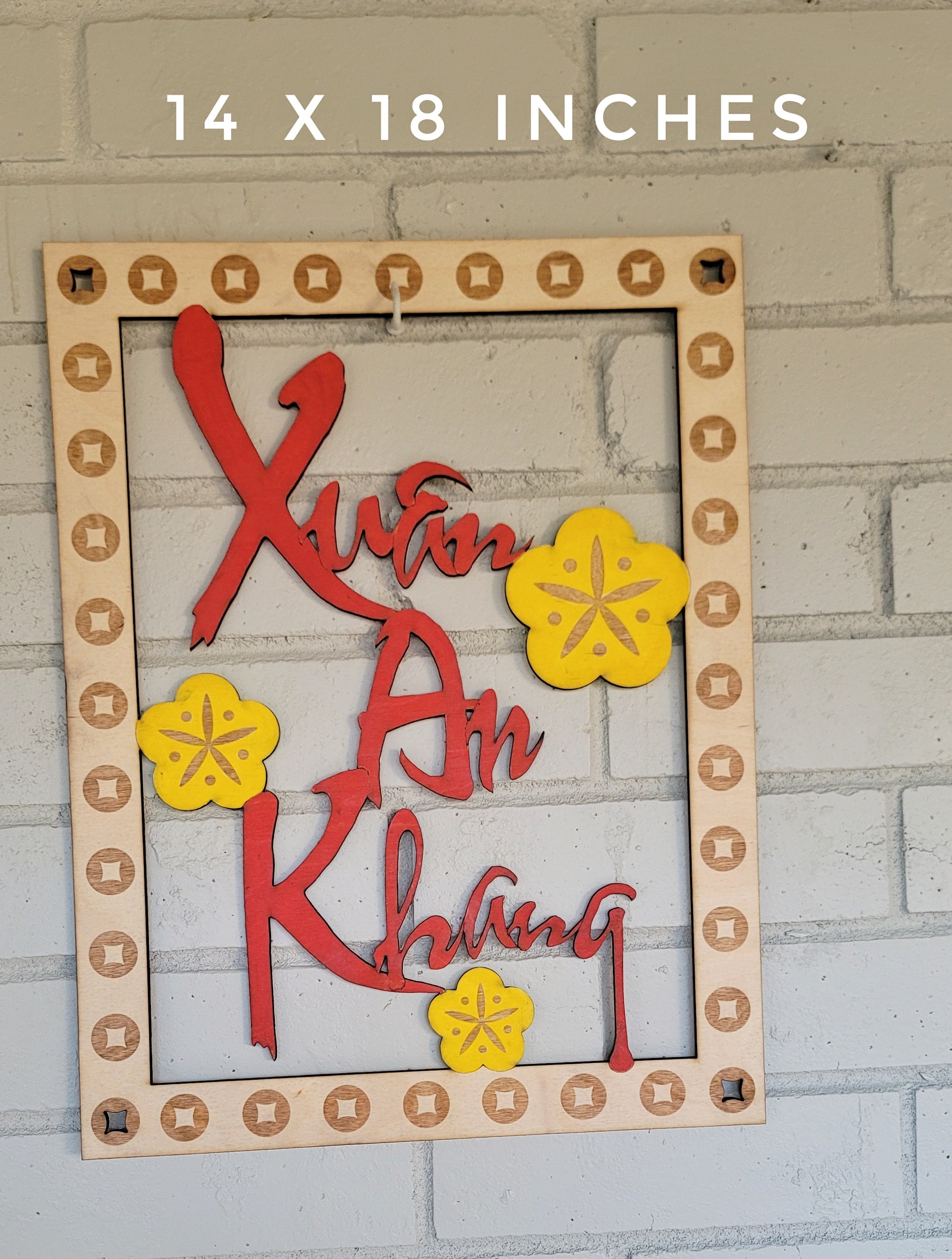 1 Frame Dragon Tet Xuan an Khang Viet Nam Decoration 2024 Happy Lunar ...