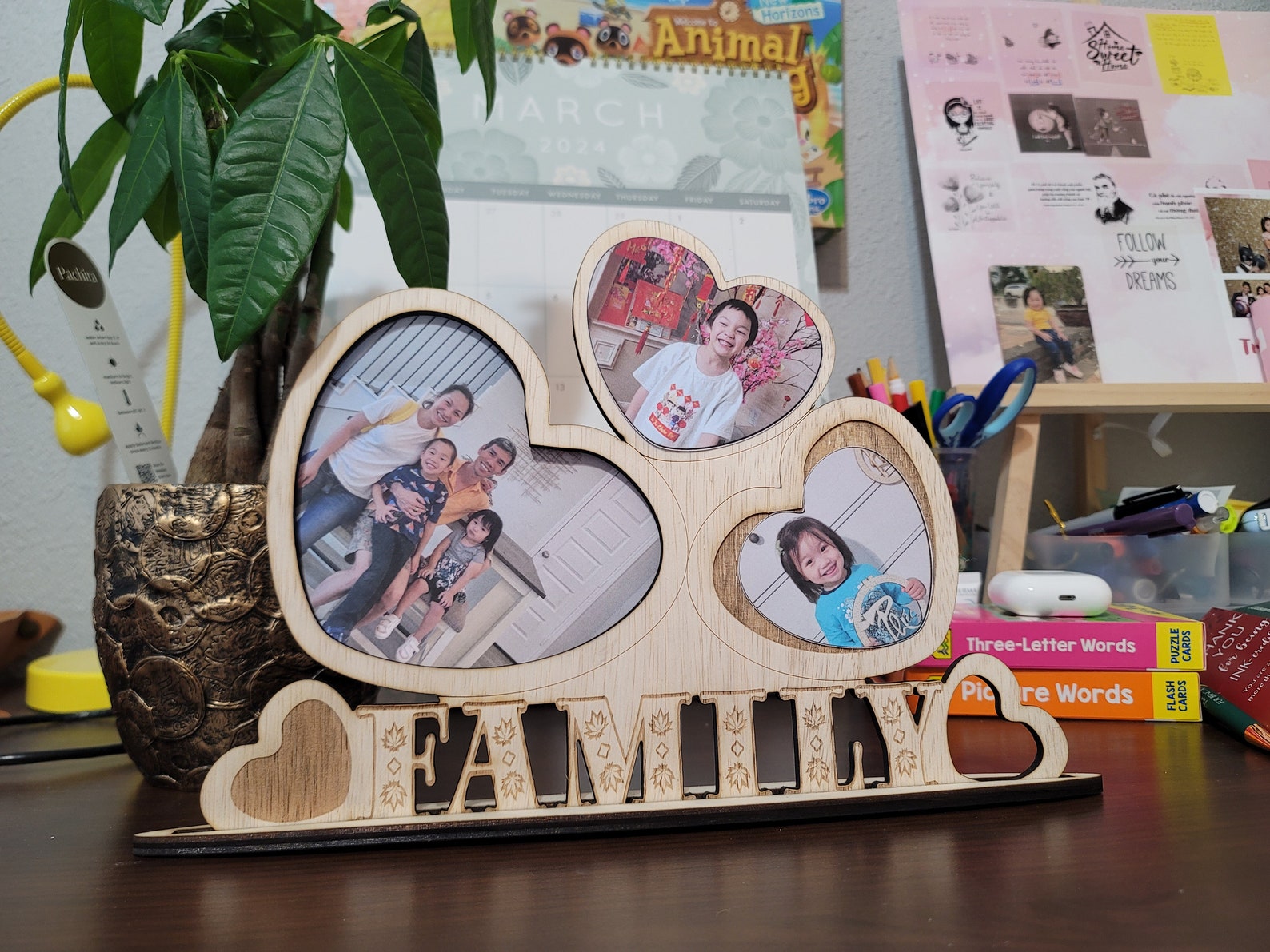 Personalized Frame, Custom Engraved Wood Picture Frame, Gift for Family ...
