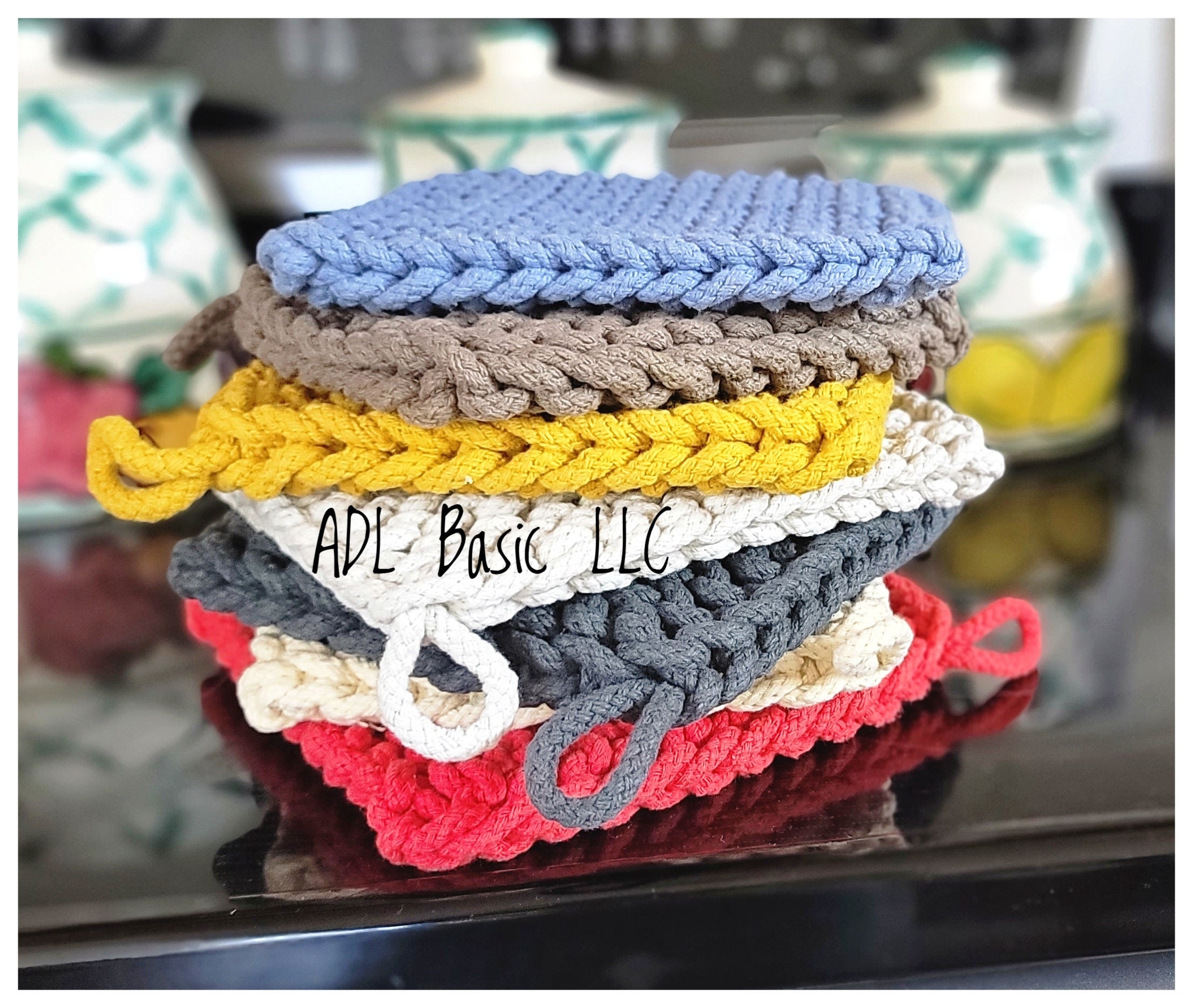 01 Hand Made Trivet Only / Hand Made Cotton Potholder / USA / - Etsy