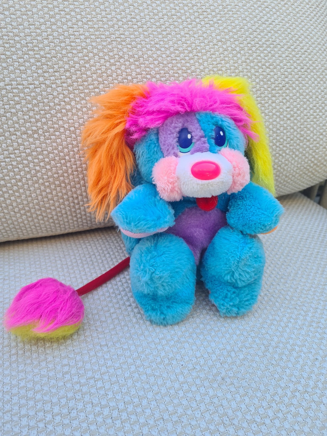 VERY RARE Popples, Blue French Puppy Popples, Mattel Popples, 80's ...
