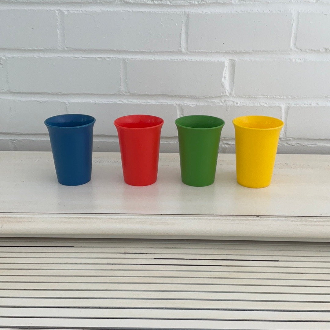 Plastic Kid Glasses. Retro Plastic Glasses. Kids Tupperware. Plastic ...