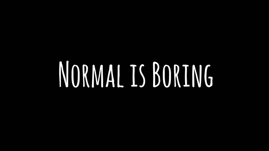 Normal is Boring Decal Sticker - Etsy