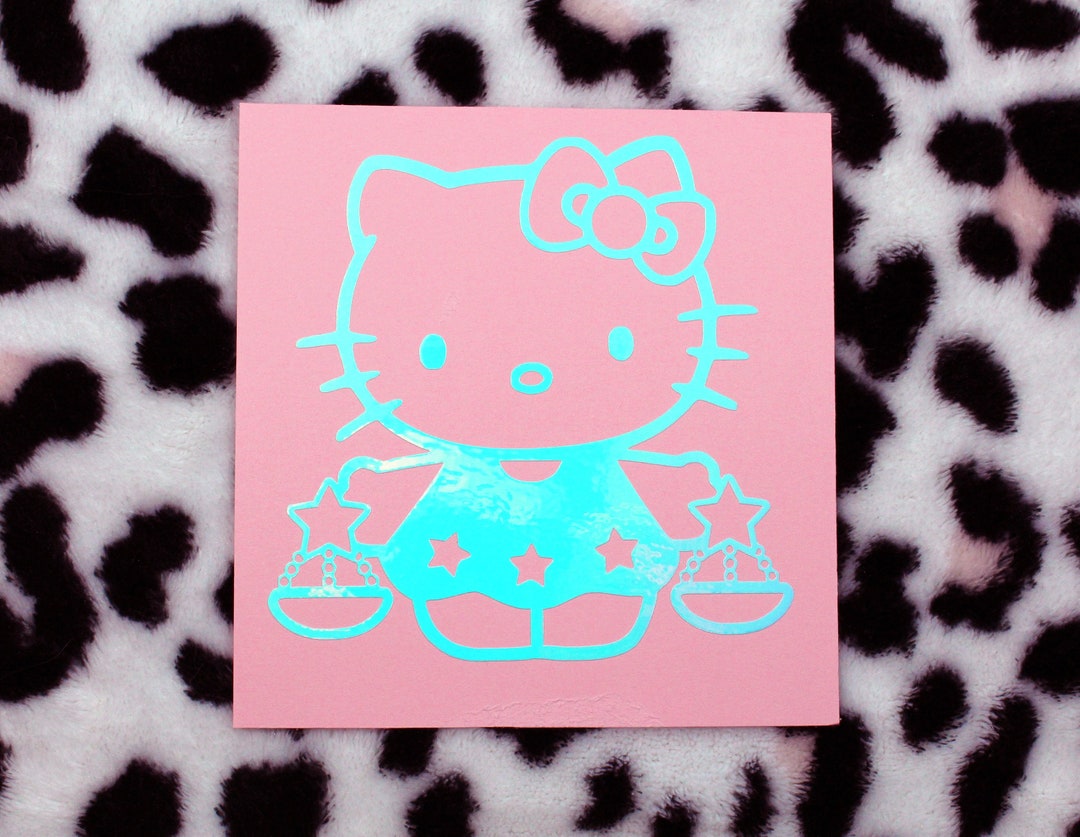 Hello Kitty Libra Zodiac Vinyl Decal Sanrio Bumper Sticker Car ...