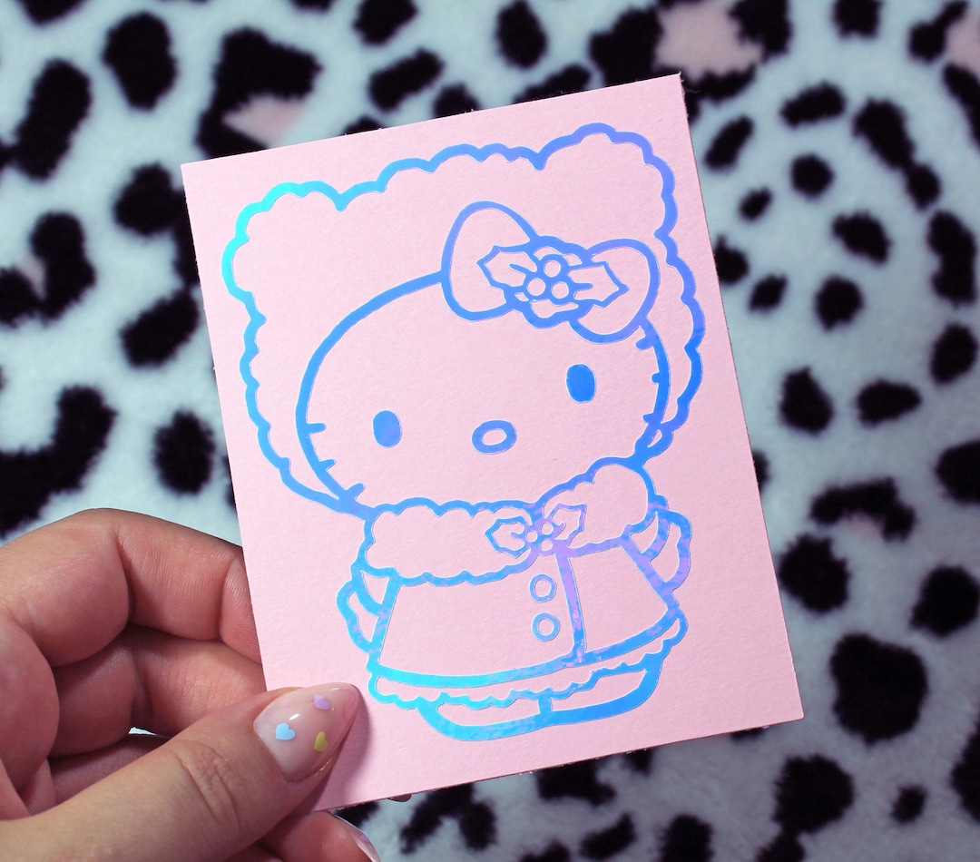 Christmas Kitty Vinyl Decal | Hello Kitty | Bumper Sticker | Car ...