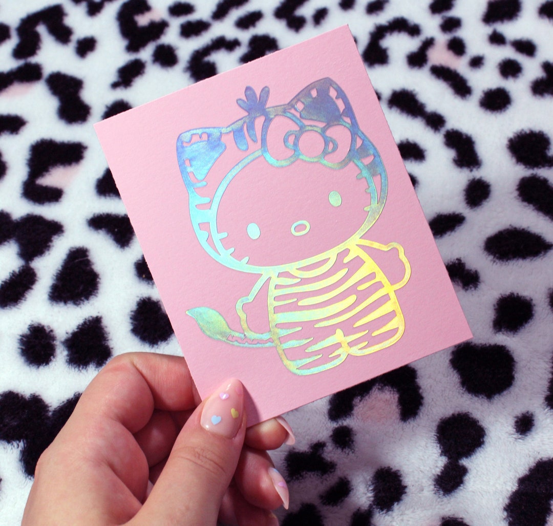 Zebra Hello Kitty Vinyl Decal | Hello Kitty | Bumper Sticker | Car ...