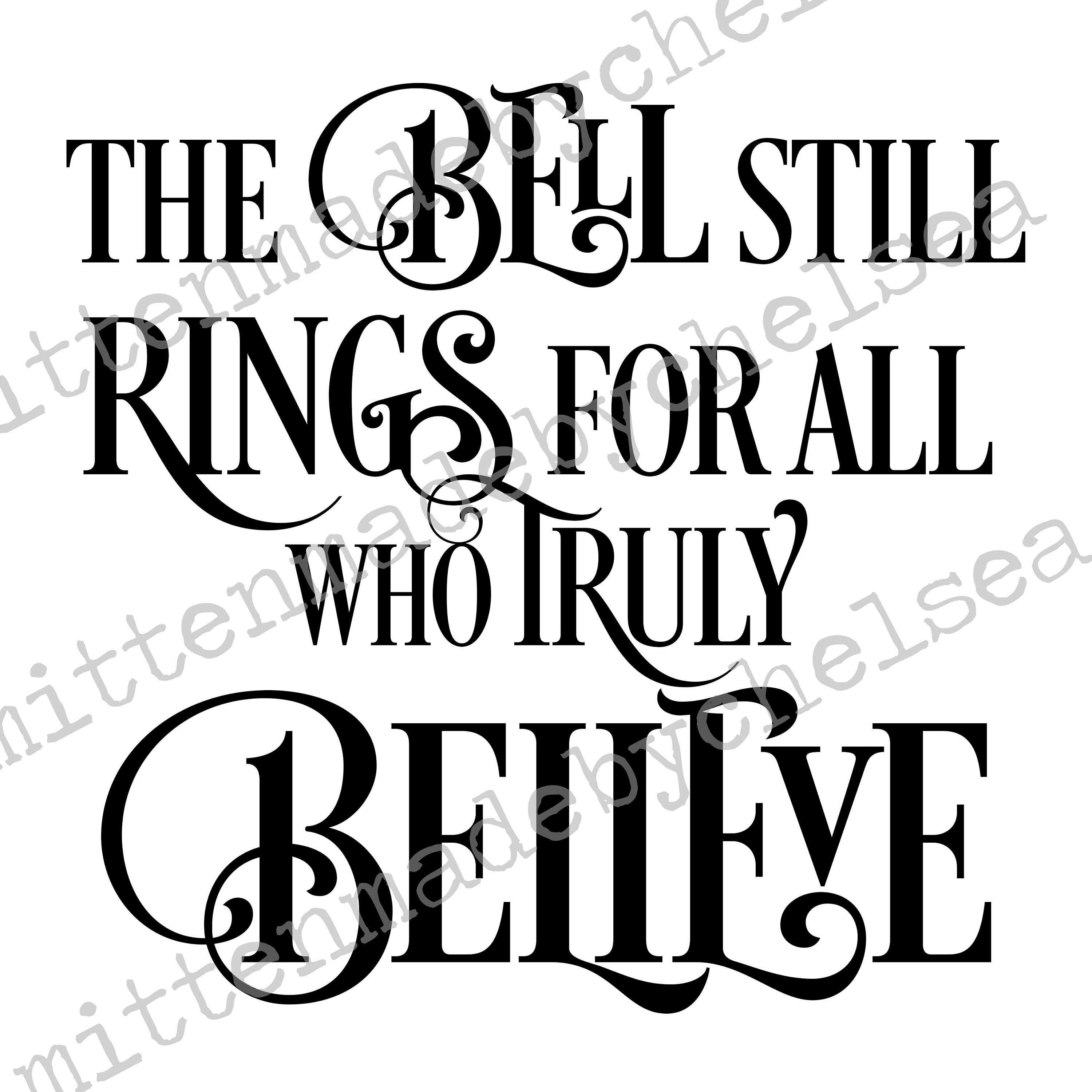The Bell Still Rings SVG PDF DXF Digital Cut File - Etsy