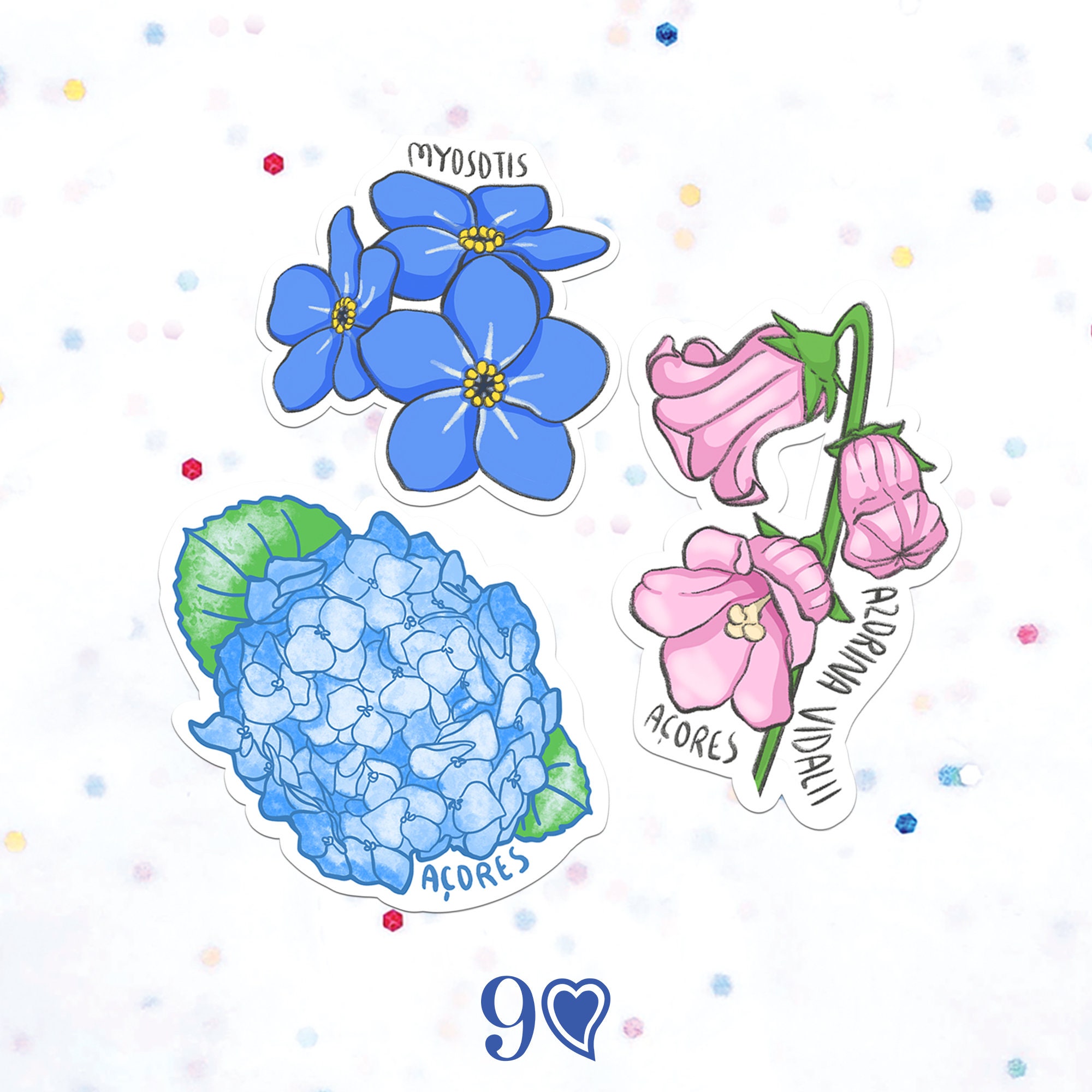 Azorean Sticker Pack of 10 Glossy Stickers Autocolantes | Etsy