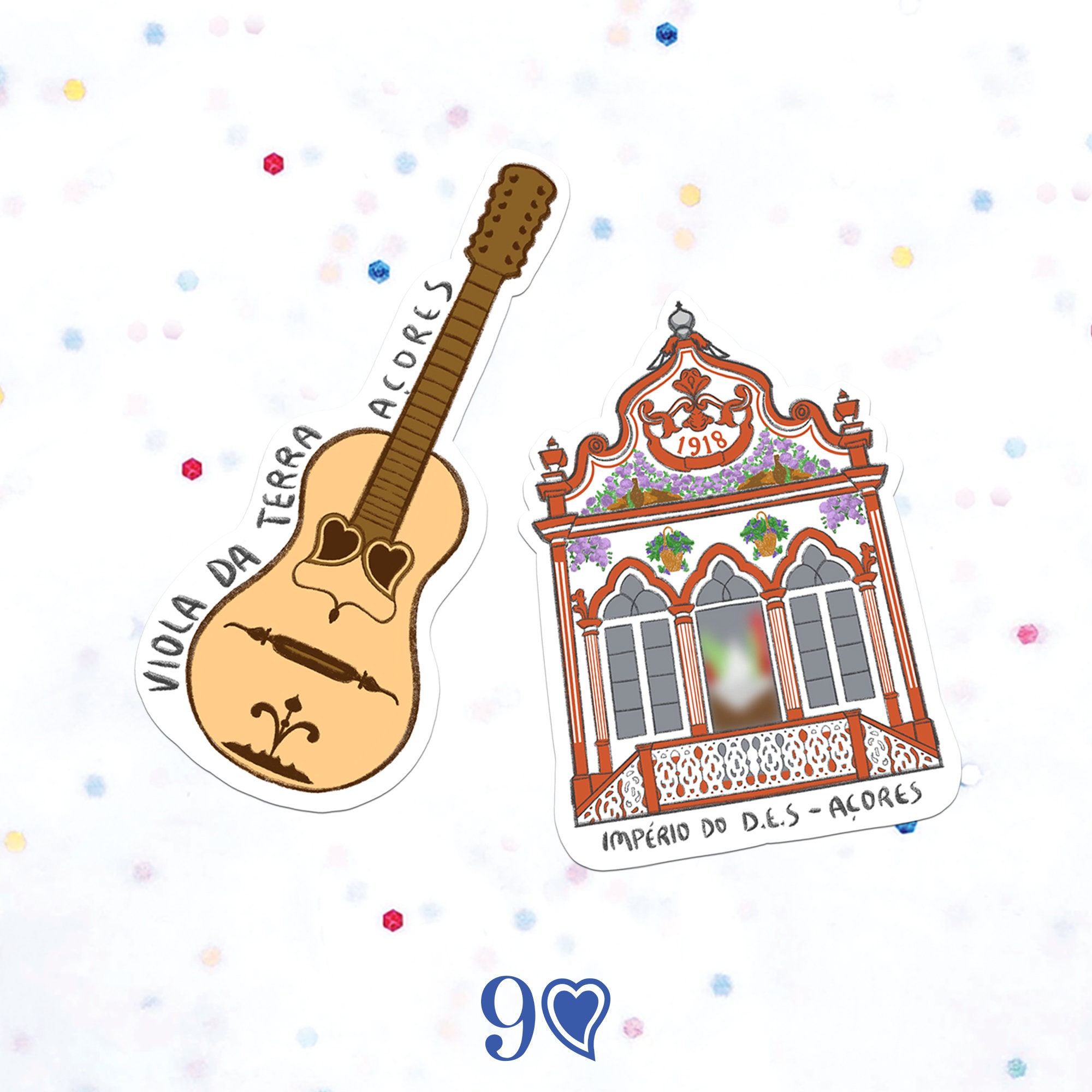 Azorean Sticker Pack of 10 Glossy Stickers Autocolantes | Etsy