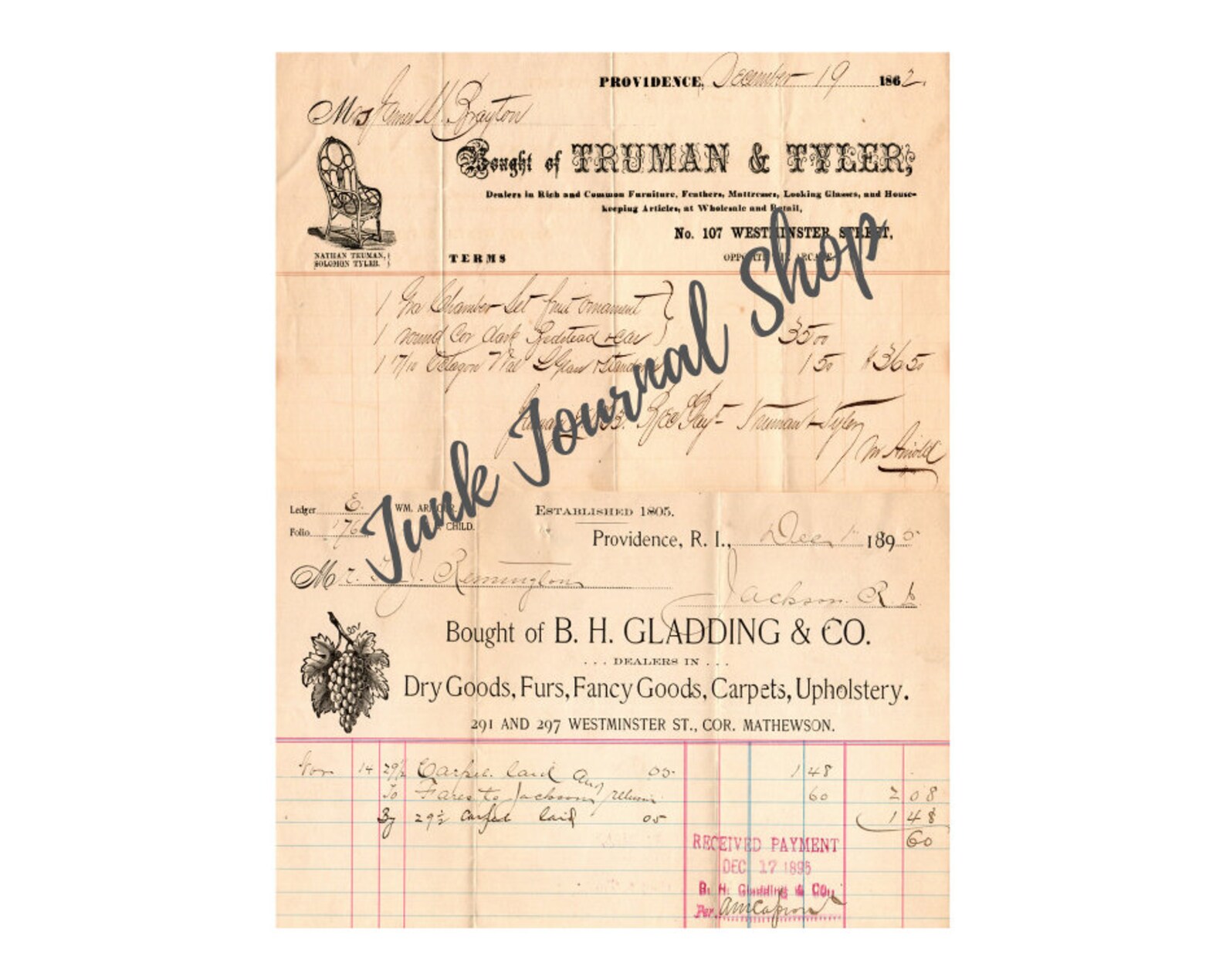 Vintage Ephemera From the 1800's-digital Download 8 - Etsy