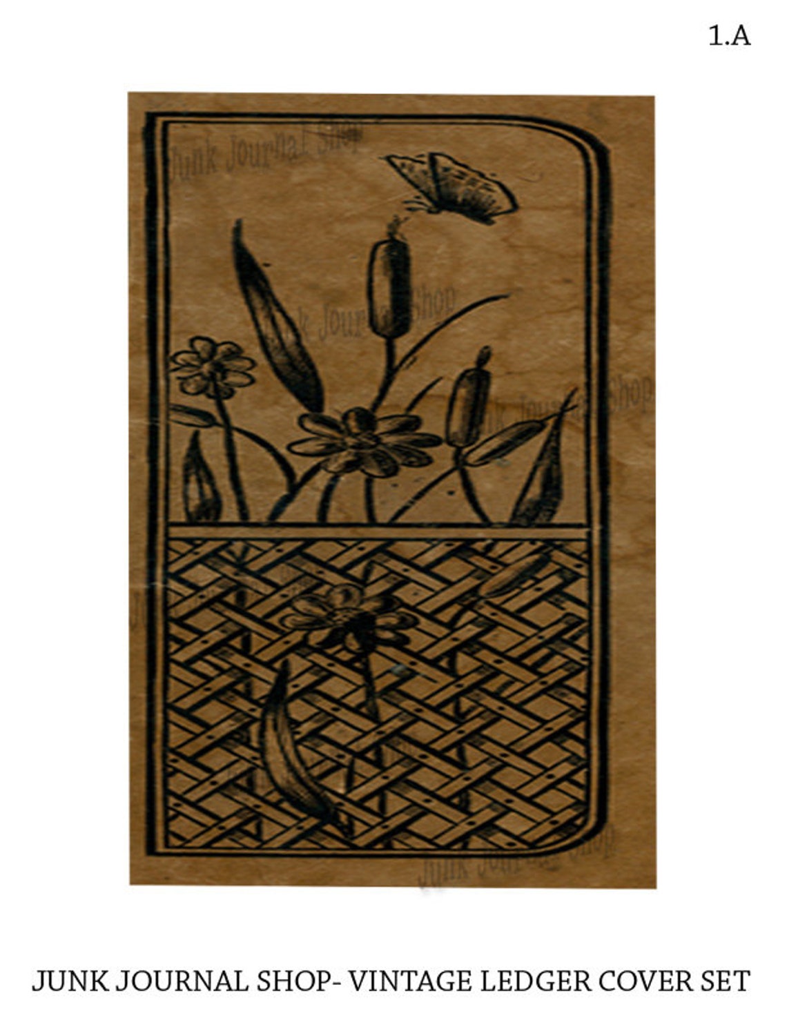 Printable Vintage Ledger Covers Digital Download Only 3 - Etsy