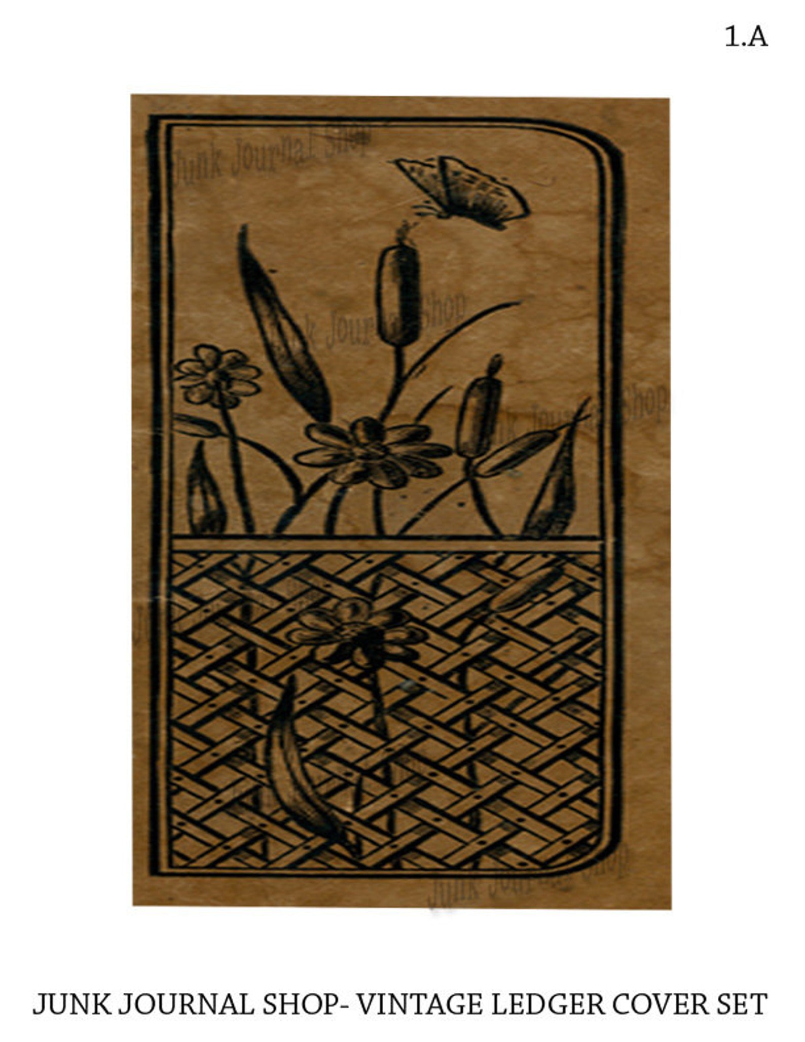 Printable Vintage Ledger Covers Digital Download Only 3 - Etsy