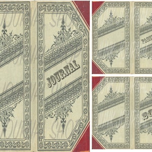 Printable Vintage Ledger Covers, 6 Sizes!- Digital Download Only! - Etsy