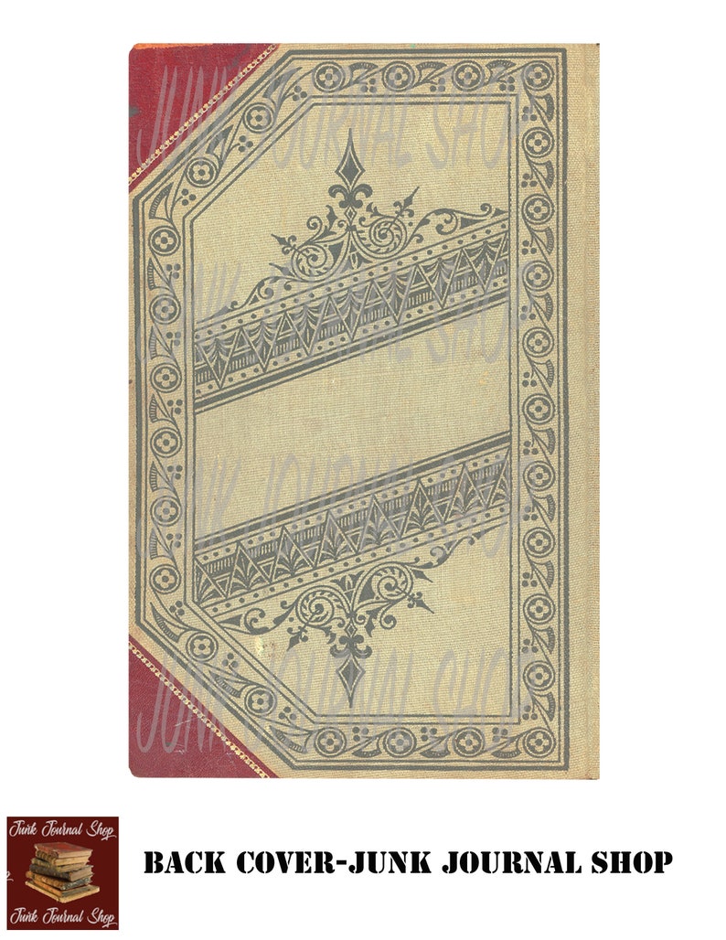 Printable Vintage Ledger Covers 6 Sizes Digital Download | Etsy