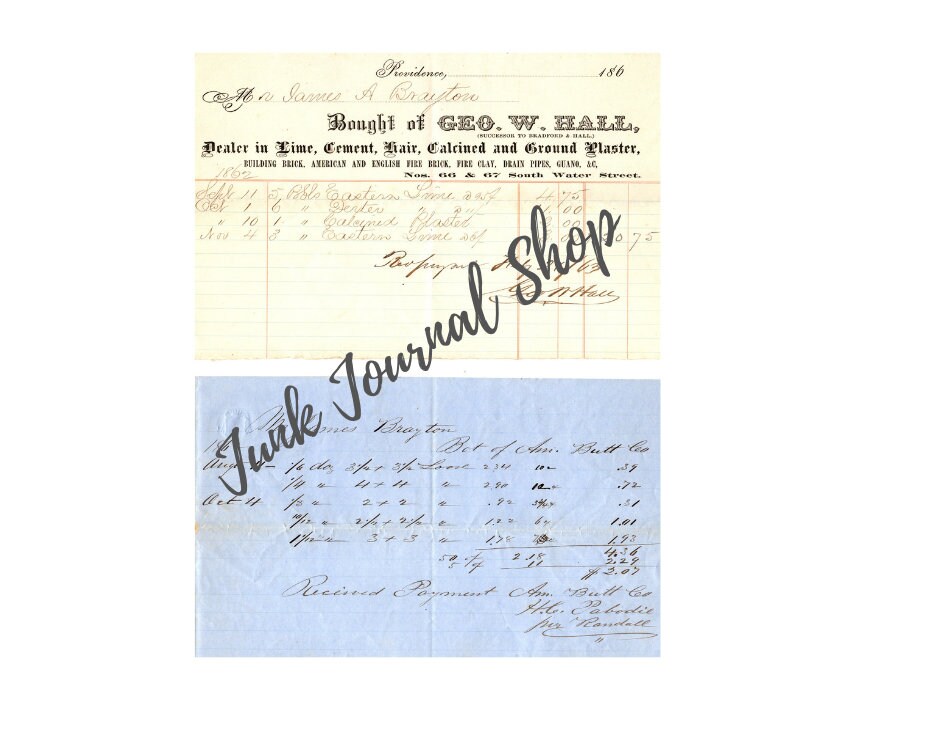 Vintage Ephemera From the 1800's-digital Download 8 - Etsy