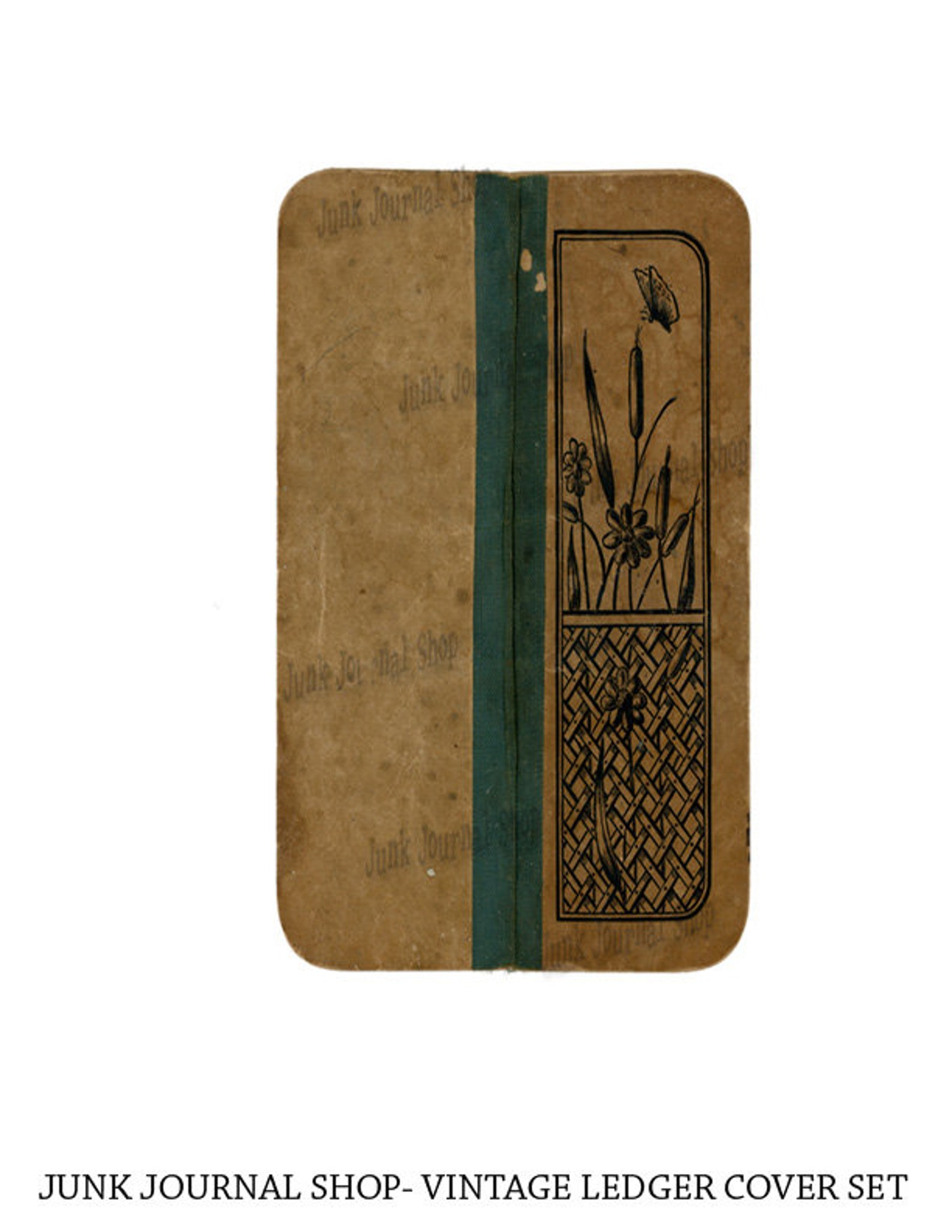 Printable Vintage Ledger Covers Digital Download Only 3 - Etsy