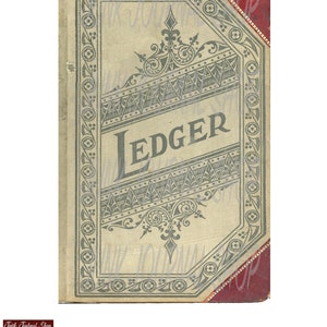 Printable Vintage Ledger Covers, 6 Sizes!- Digital Download Only! - Etsy