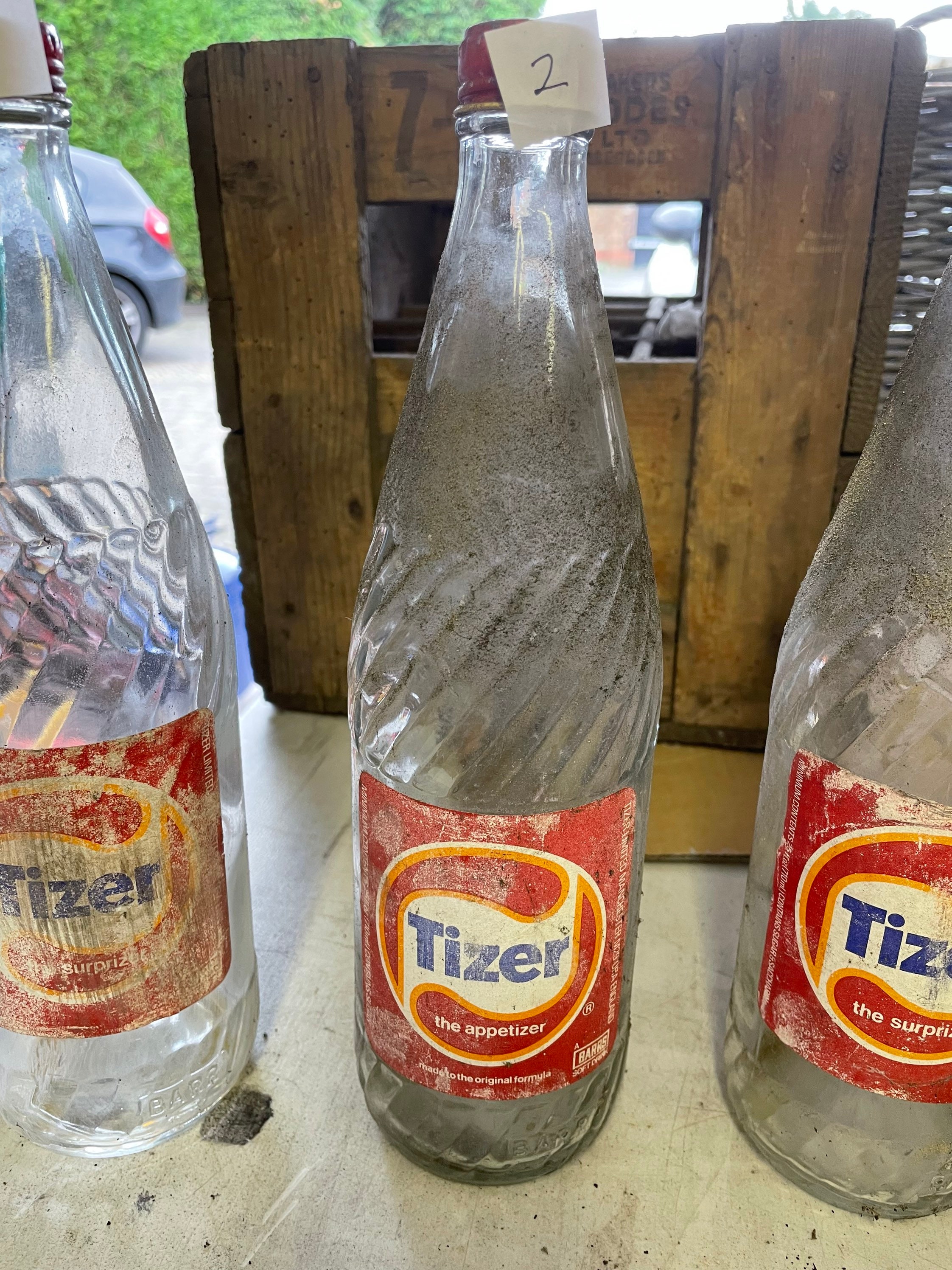 Original Vintage Tizer BARRS Glass Swirl Bottles 25fl | Etsy UK