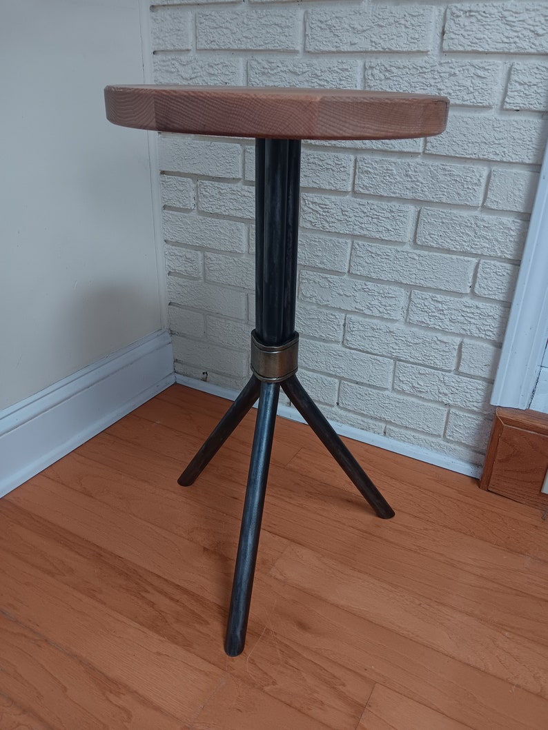 Hand Forged, Modern / Contemporary 3-leg Chair Side Table - Etsy