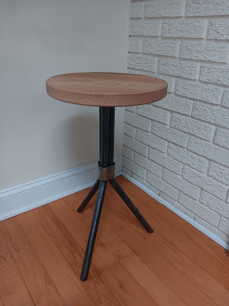 Hand Forged, Modern / Contemporary 3-leg Chair Side Table - Etsy