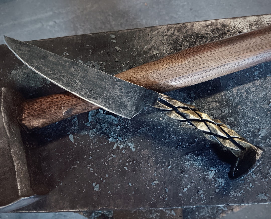 Hand Forged Railroad Spike Knife - Etsy