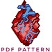 Anatomical Heart Brick Stitch Tutorial, Heart Pdf Pattern - Etsy
