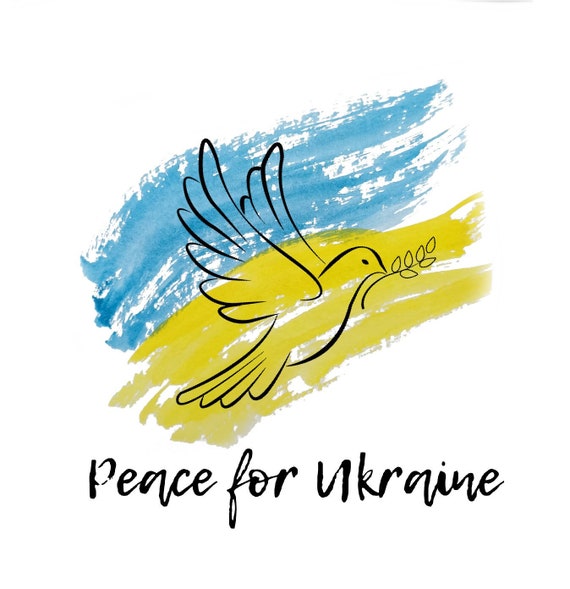 Peace for Ukraine Peace Sign Svg - Etsy