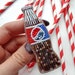 Pepsi Bottle Beaded Brooch, Pepsi Tumbler Pin - Etsy