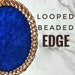 Looped Beaded Edge Tutorial, DIY for Beaded Brooch Edging, How to ...