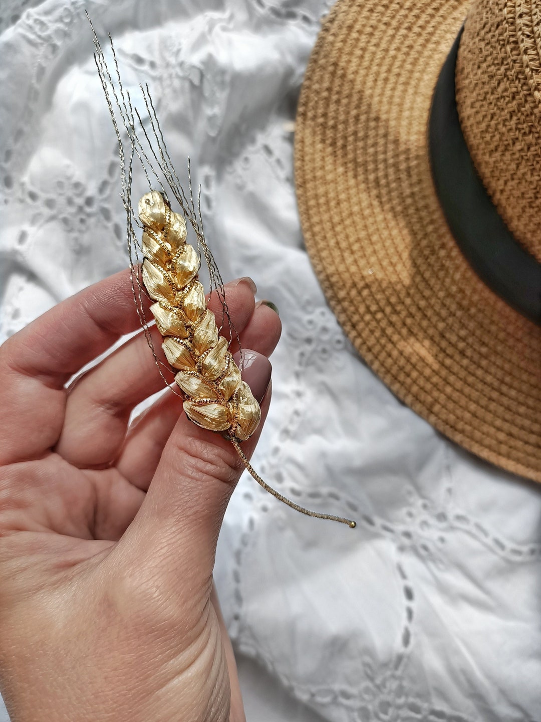 Spikelet of Wheat Brooch, Ukraine Wheat Pin, Boho Floral Jewelry - Etsy