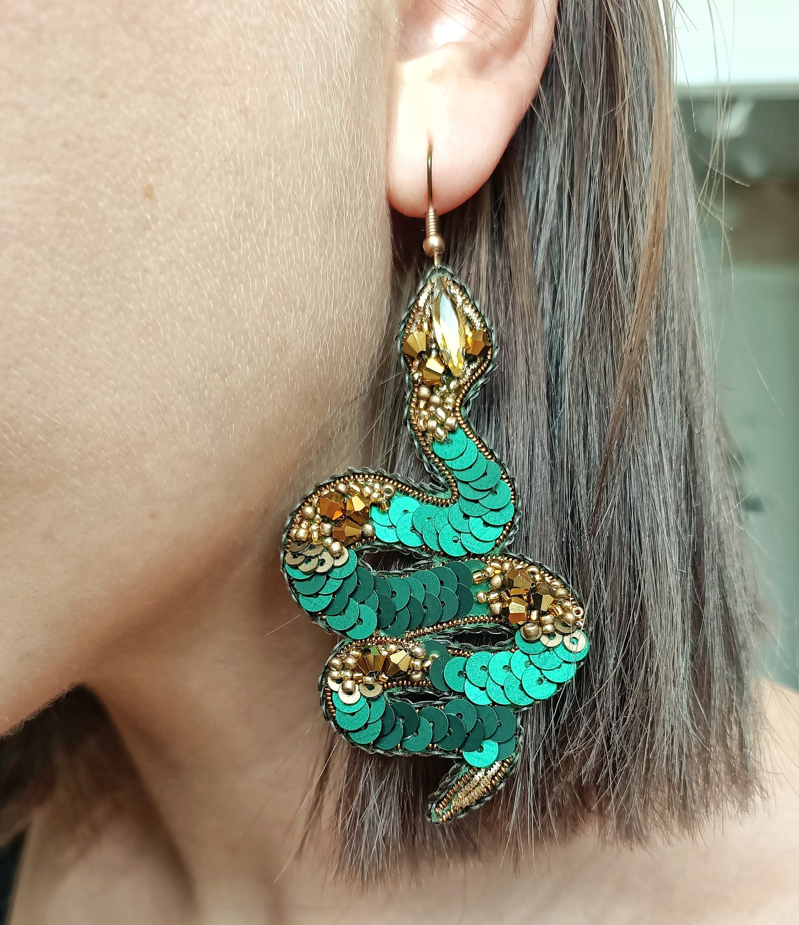 Ukraine Snake Island Heroes Memory Beaded Snake Dangle | Etsy