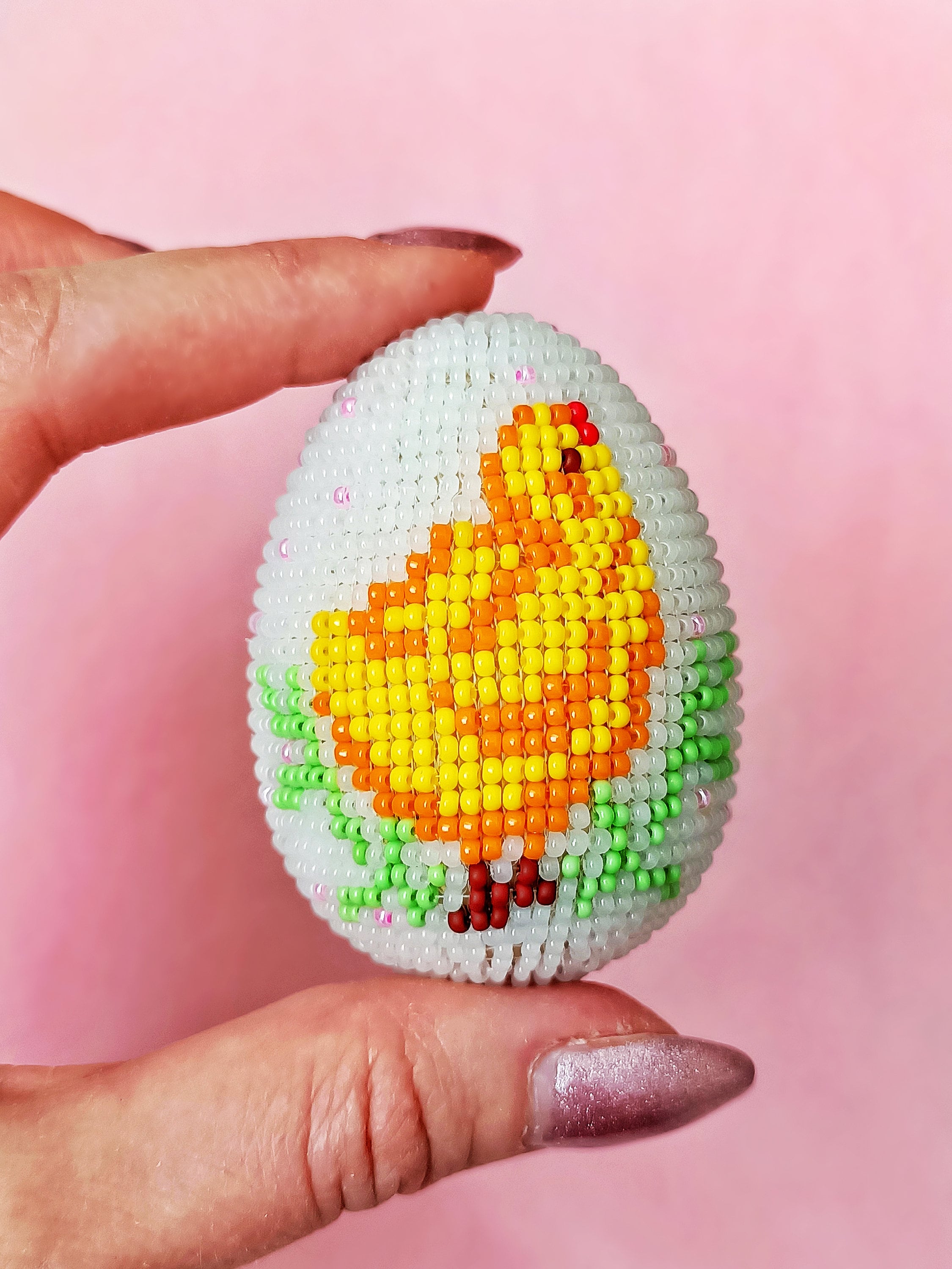 Beaded Easter Egg Tutorial Wooden Easter Eggs PNG - Etsy