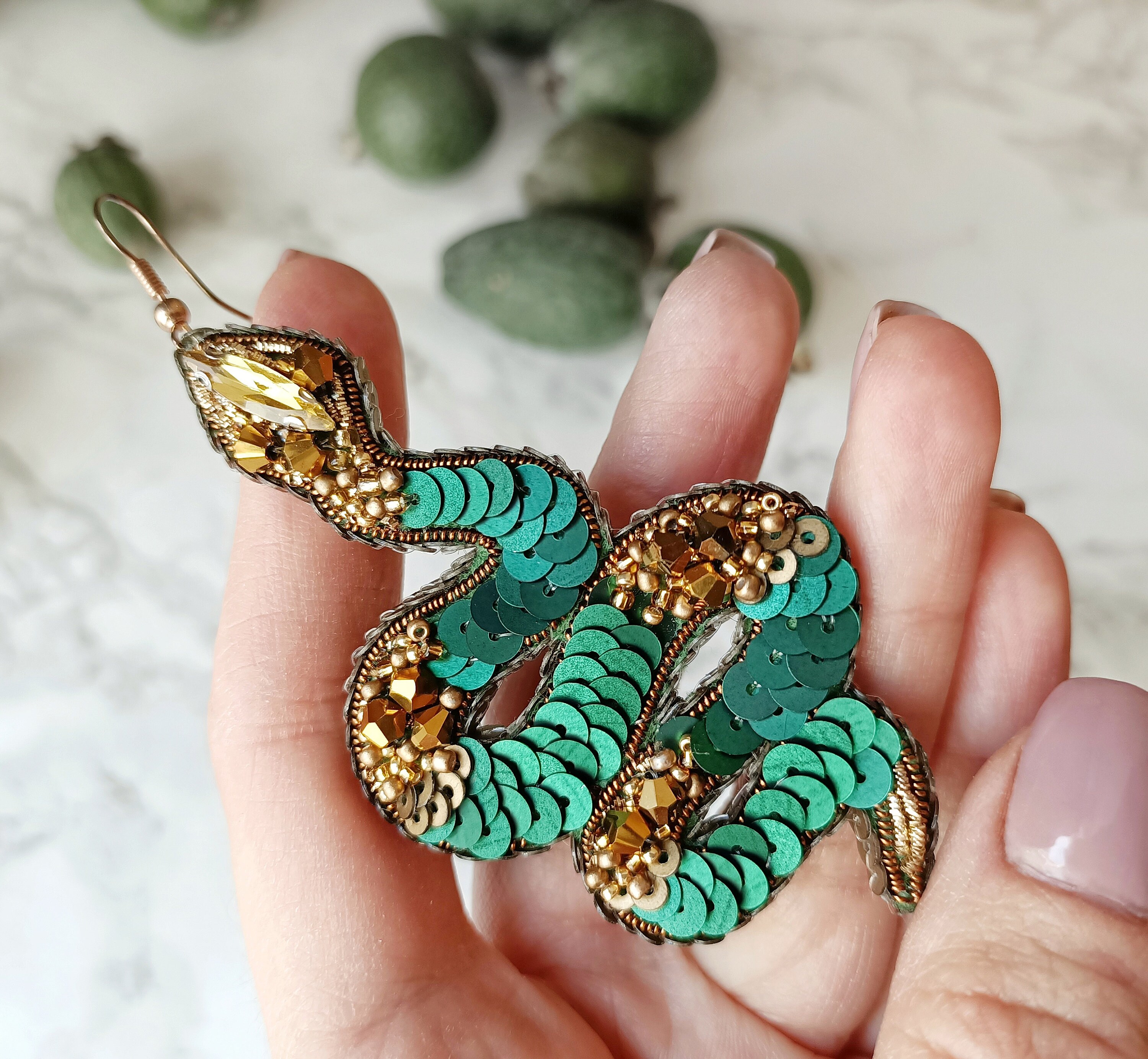 Ukraine Snake Island Heroes Memory Beaded Snake Dangle | Etsy