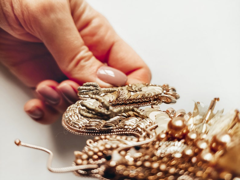 Beaded gold dragon pin Embroidered Chinese Dragon Brooch | Etsy