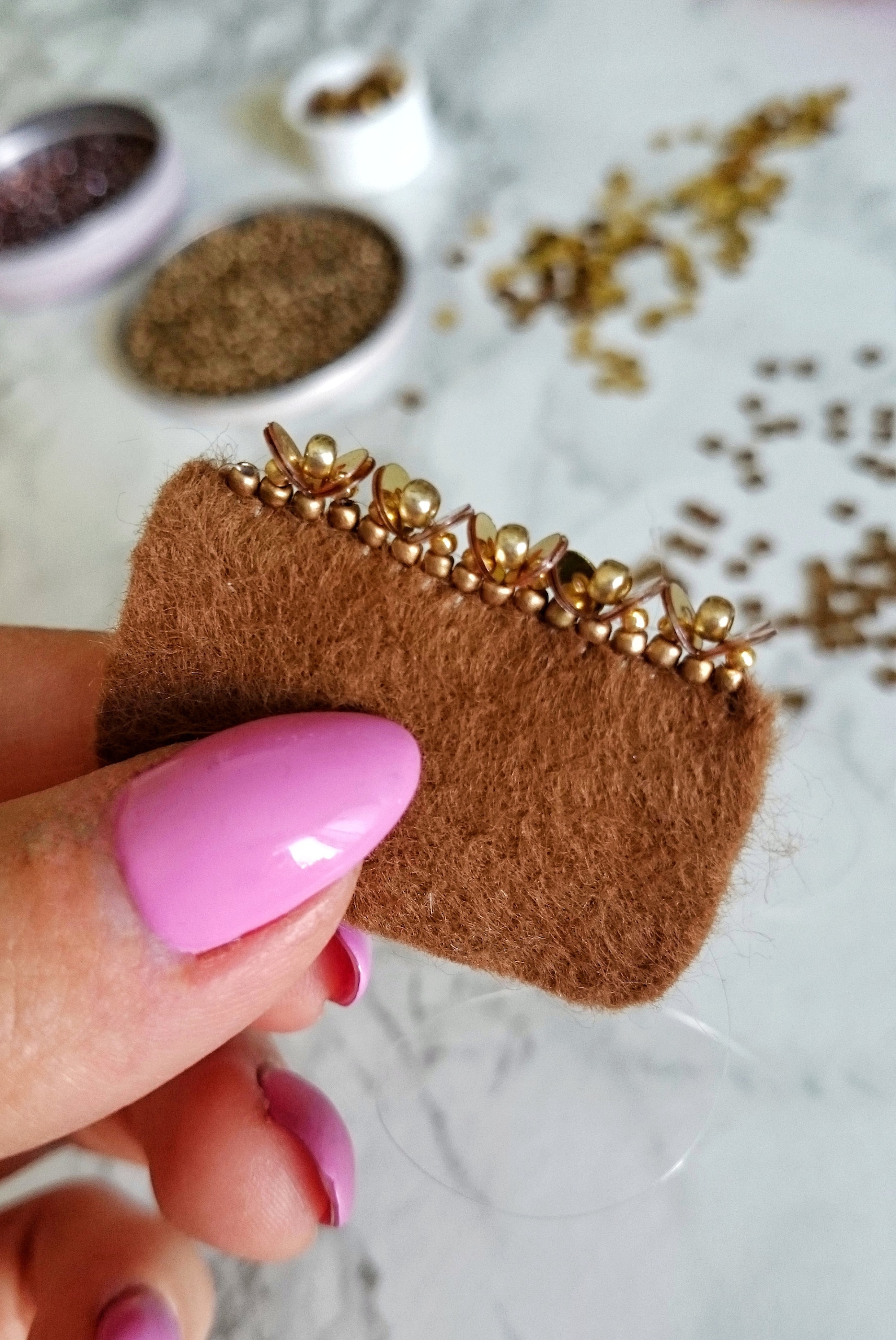 Lace Beaded Edge Tutorial, How to Finish Bead Embroidery, Lace ...