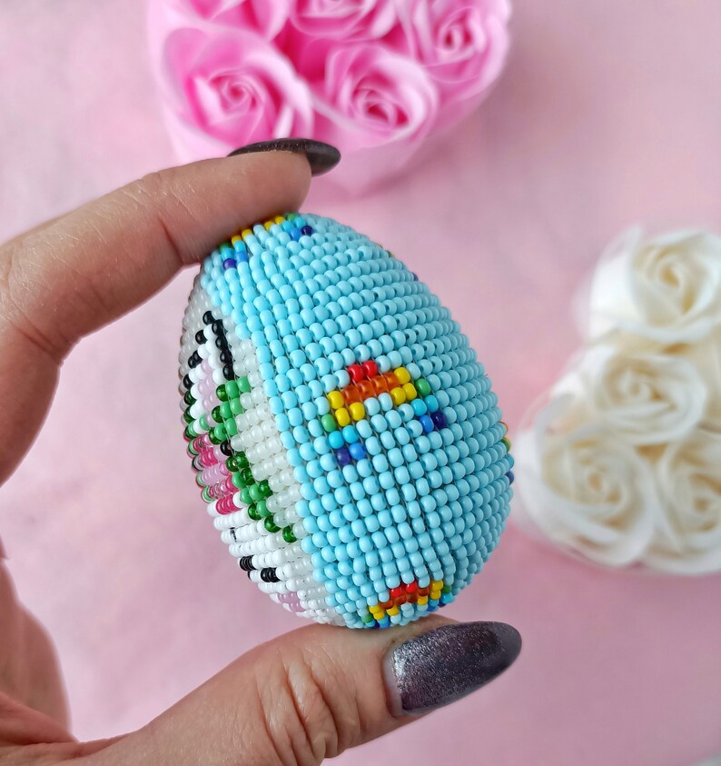 Beaded Easter Unicorn Egg PDF Tutorial Unicorn Face With - Etsy