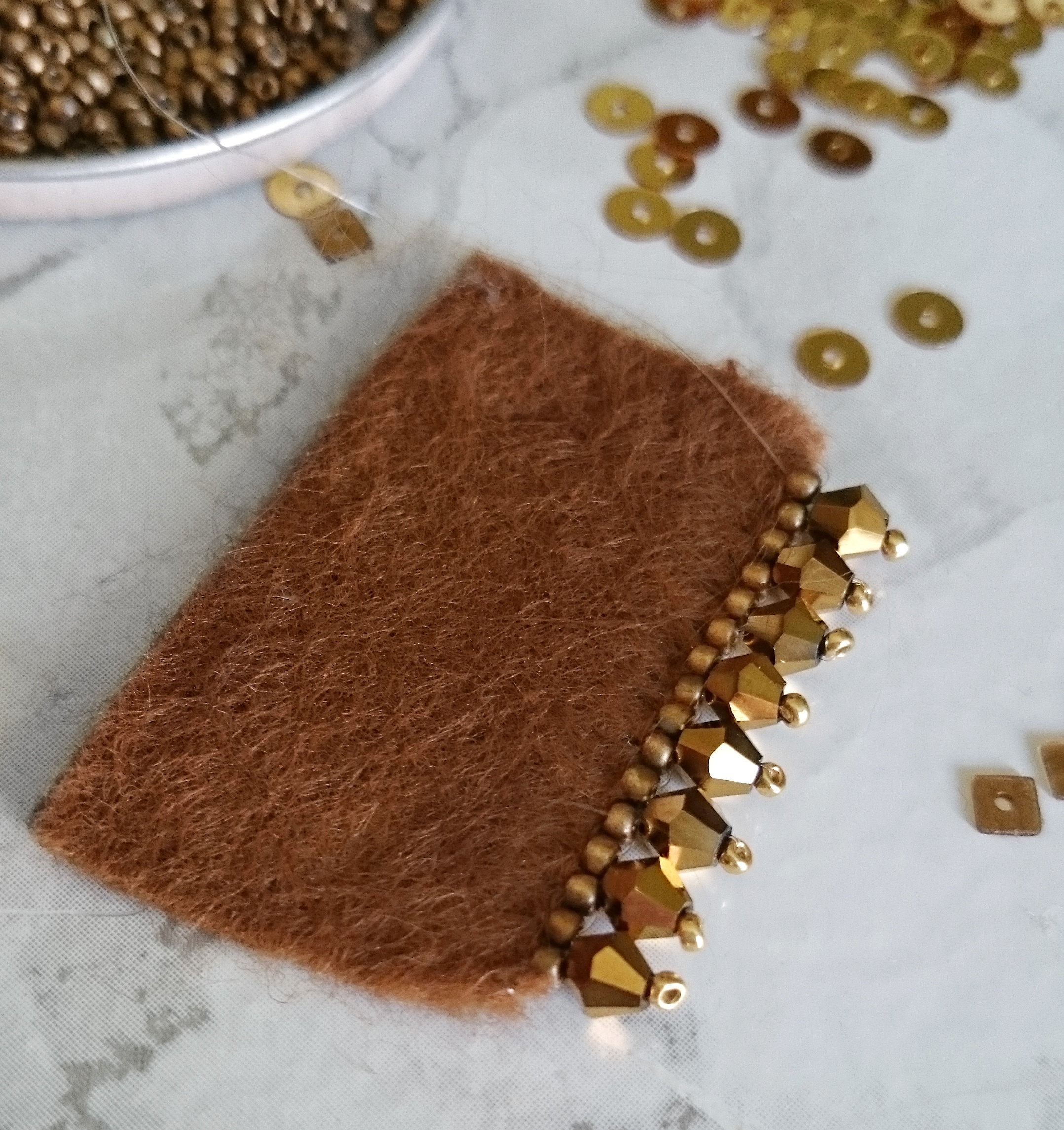 Lace Beaded Edge Tutorial, How to Finish Bead Embroidery, Lace ...