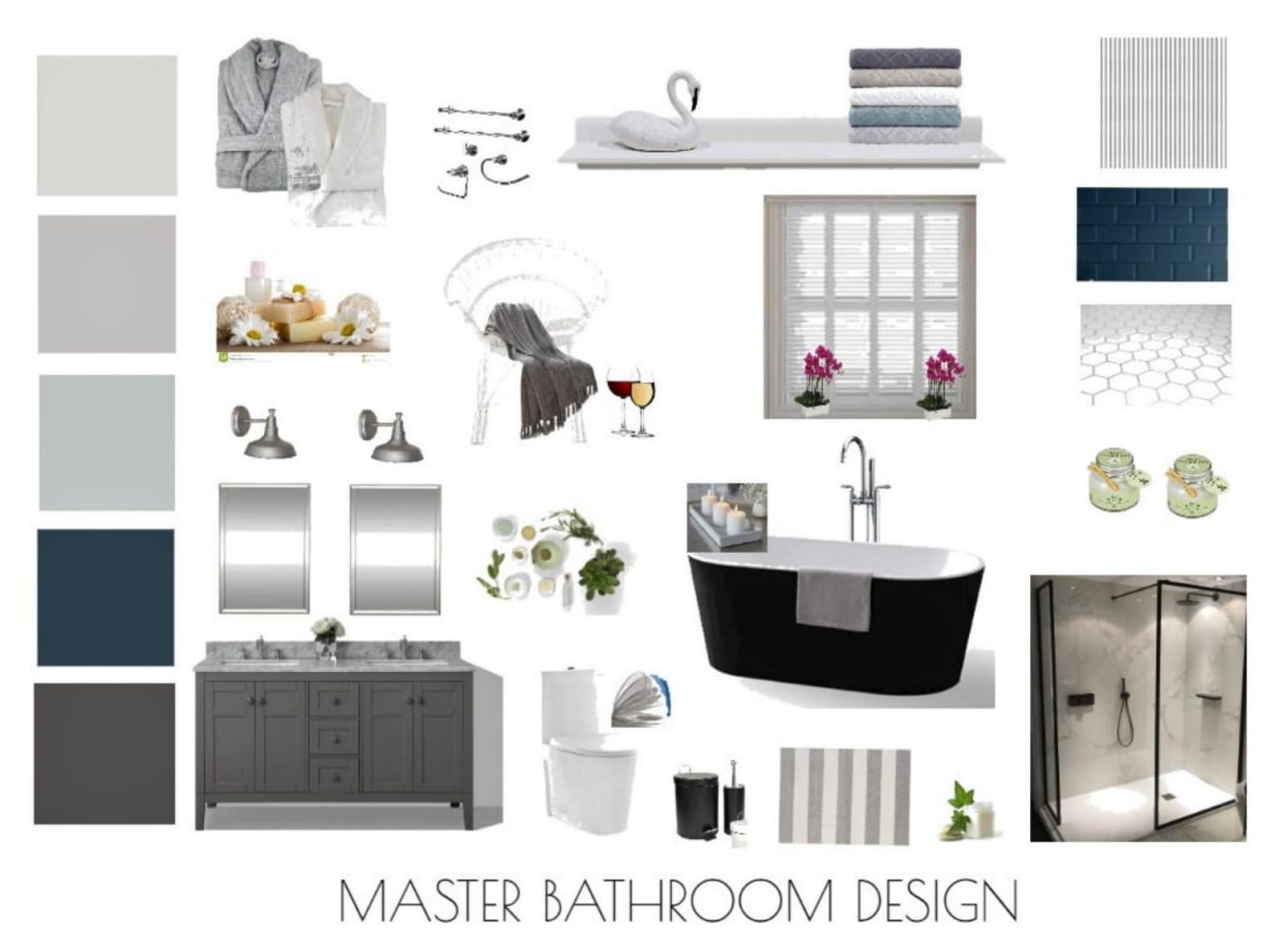 Bespoke Bathroom Interior Design Package I Custom Layout, Colour Scheme ...
